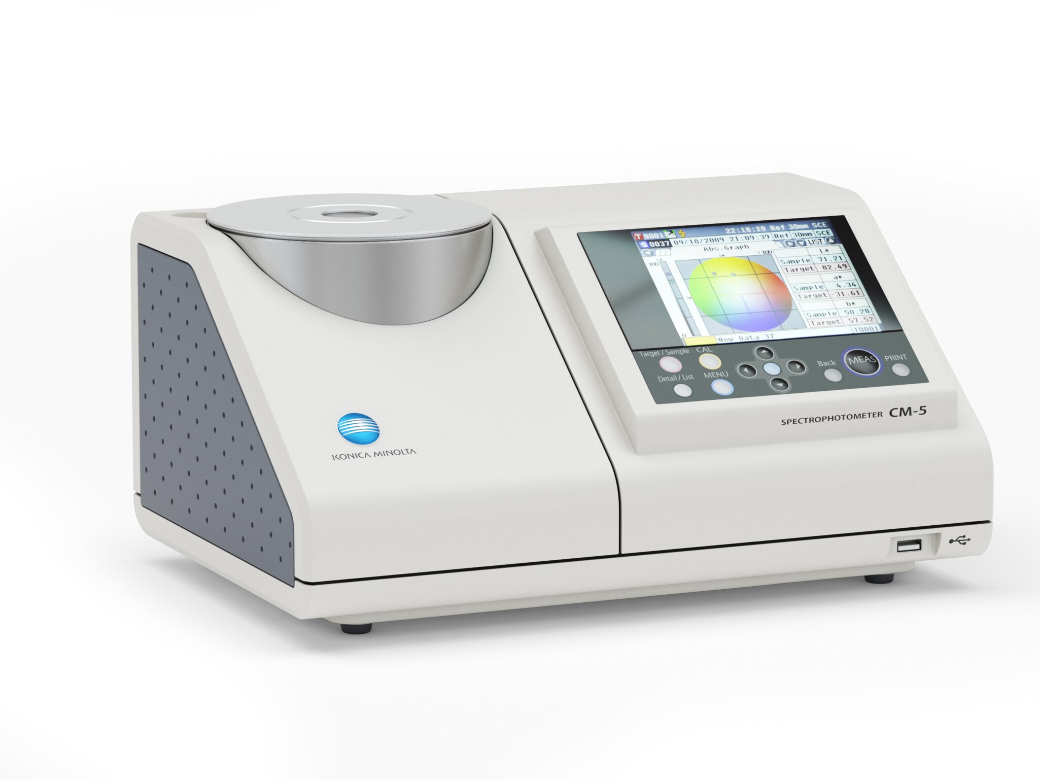 Spectrophotomètre de table avec ouverture de mesure en réflexion sur le ...